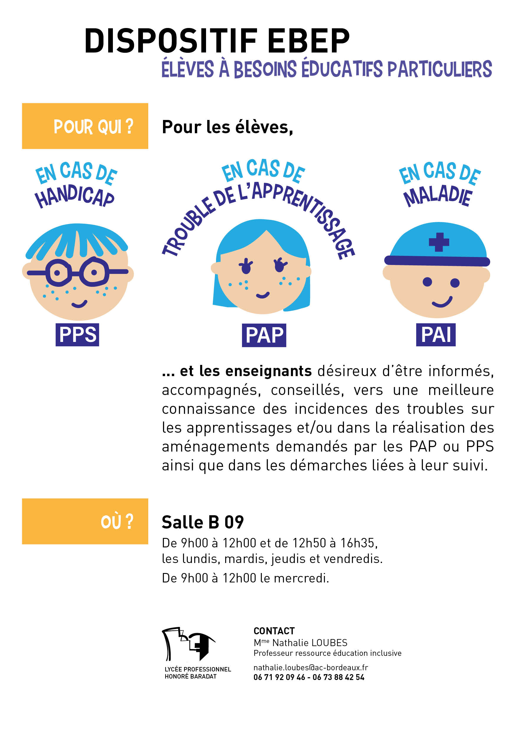 L’EBEP – Lycée Professionnel Honoré Baradat